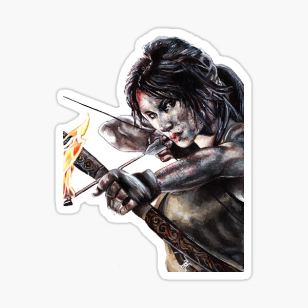 "Lara Croft" Sticker for Sale by XartdreamerX | Redbubble
