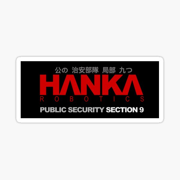 "Ghost In The Shell - Hanka Robotics" Sticker for Sale by UnconArt ...