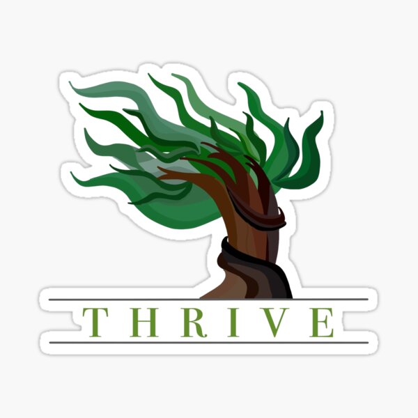 "Thrive logo" Sticker for Sale by emorrisey019 | Redbubble