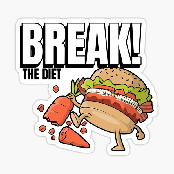 "Break the Diet.. Meme Fest" Sticker for Sale by LabbyzDesignerz ...