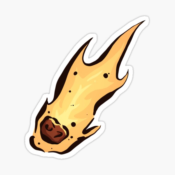 "Meteor" Sticker for Sale by KitsuneFoxx | Redbubble