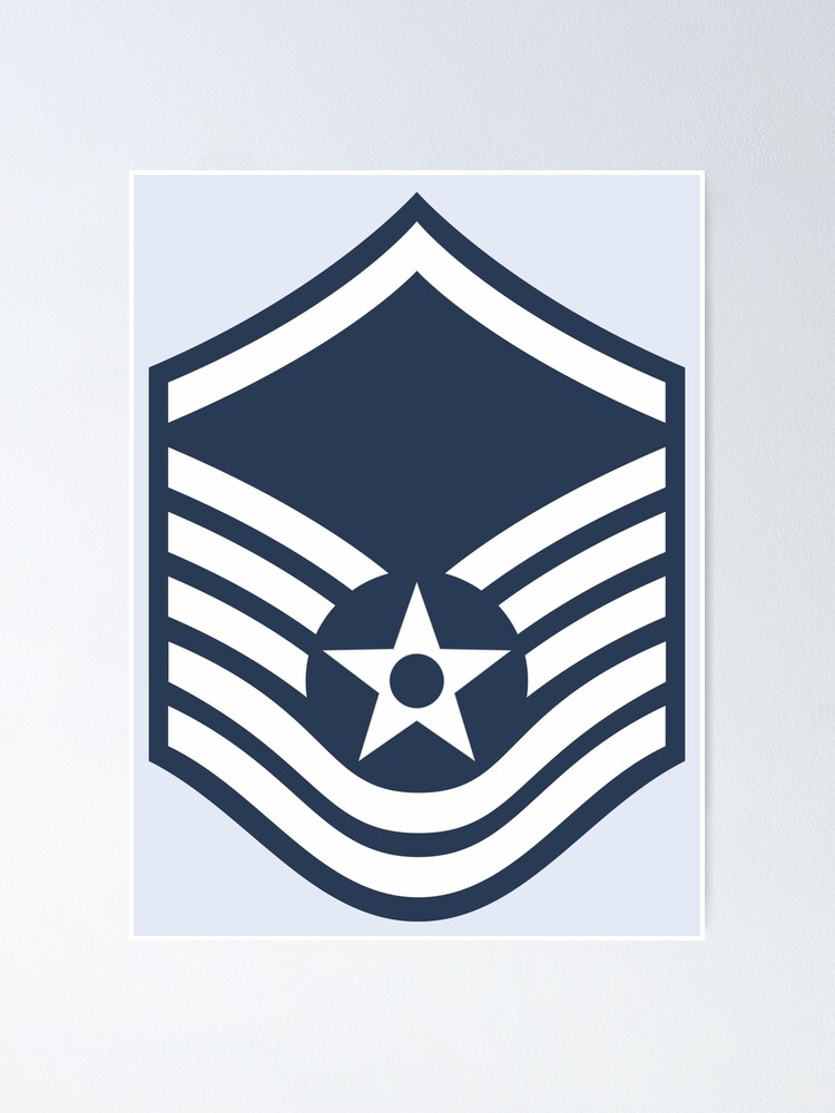 "Air Force Master Sergeant Stripes" Poster for Sale by RBcostco7 ...