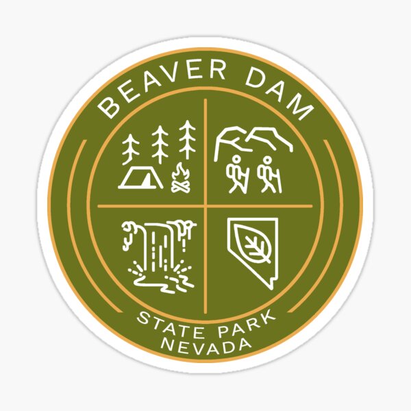 "Beaver Dam State Park Heraldic Logo" Sticker for Sale by VanyaKar ...