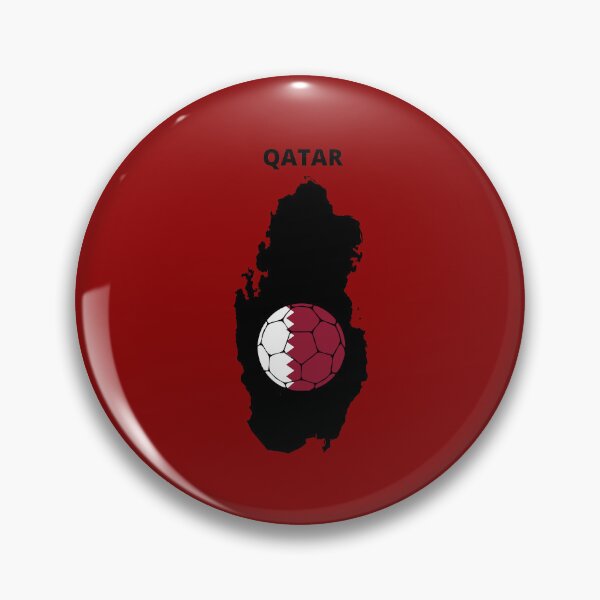 "Qatar Map with Soccer Ball and Qatari Flag Colors Qatar World Cup 2022 ...