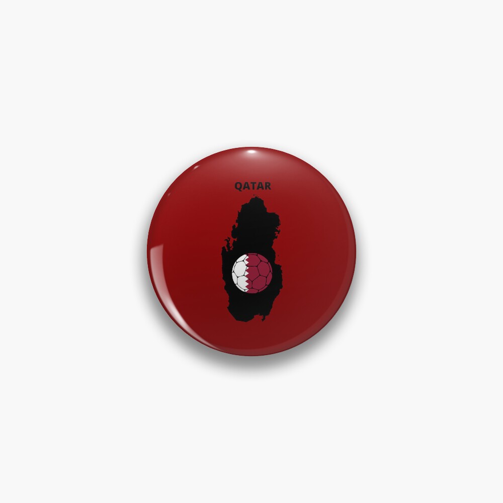 "Qatar Map with Soccer Ball and Qatari Flag Colors Qatar World Cup 2022 ...