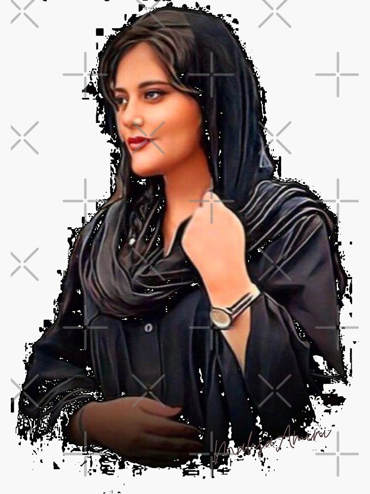 "Mahsa Amini" Sticker for Sale by Mihraone | Redbubble