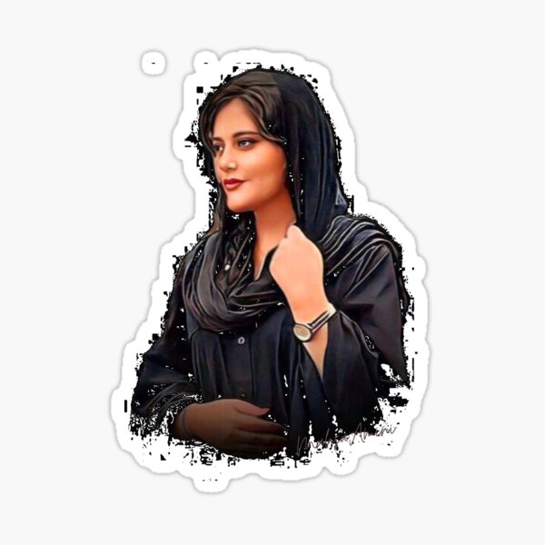 "Mahsa Amini" Sticker for Sale by Mihraone | Redbubble