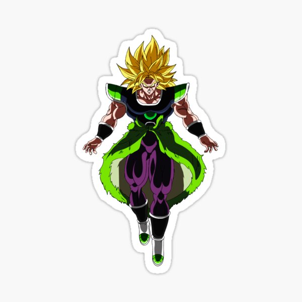"broly" Sticker for Sale by SatourHM | Redbubble