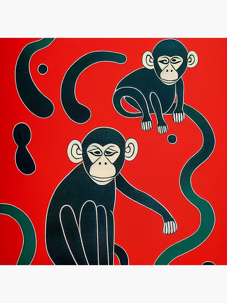 "Monkey patterns #2" Poster for Sale by XanaduTheater | Redbubble