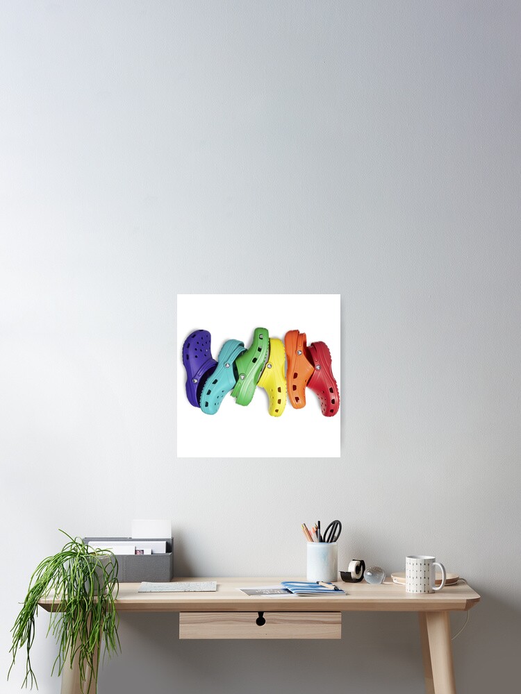 "Rainbow Crocs" Poster for Sale by Dandarey | Redbubble