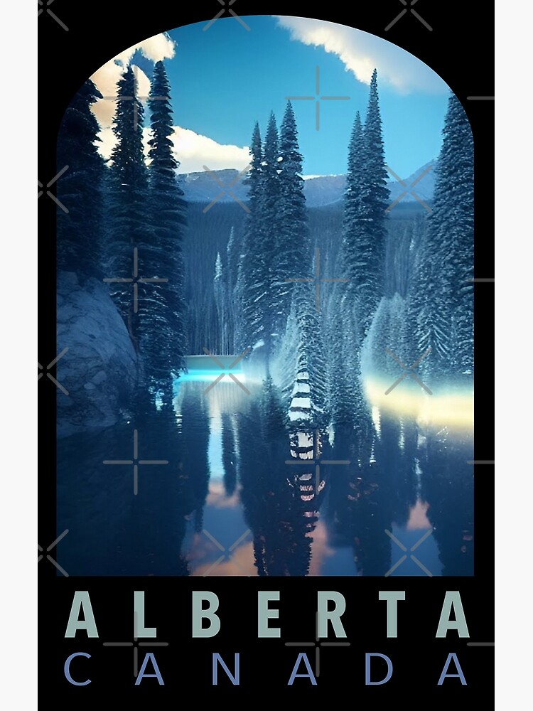 "Cool design for Alberta Canada" Poster for Sale by CattlettArt | Redbubble
