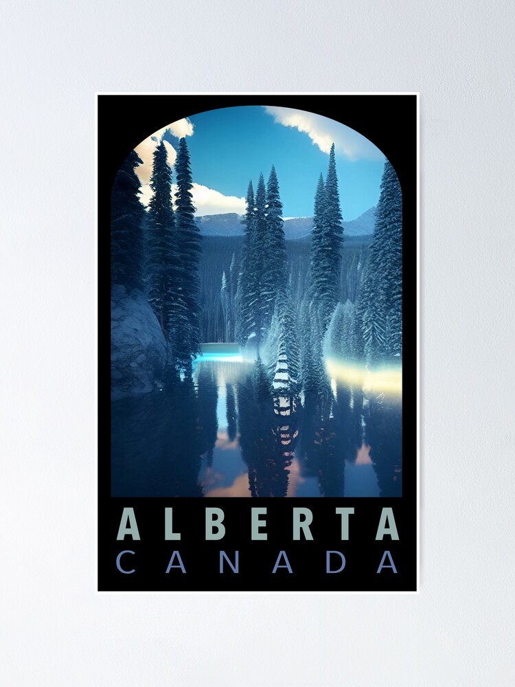 "Cool design for Alberta Canada" Poster for Sale by CattlettArt | Redbubble