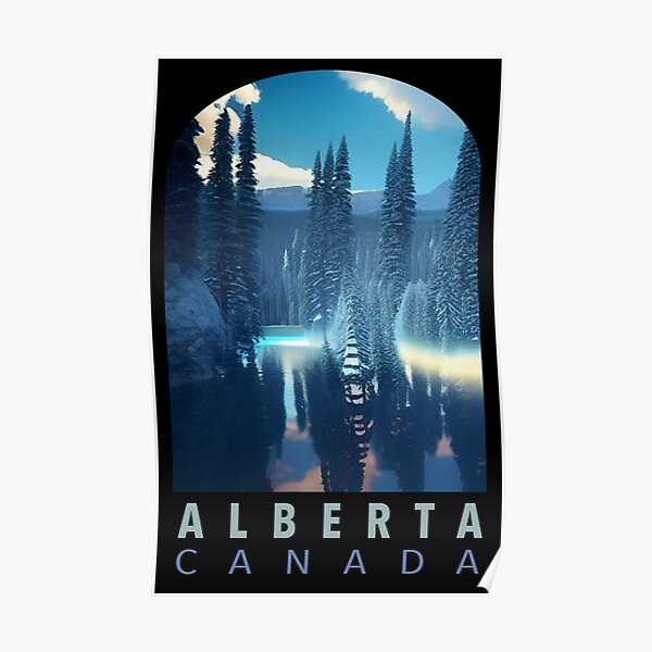 "Cool design for Alberta Canada" Poster for Sale by CattlettArt | Redbubble