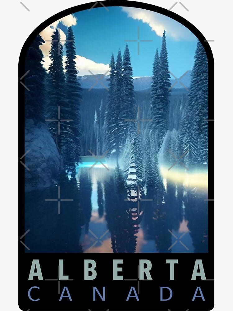 "Cool design for Alberta Canada" Sticker for Sale by CattlettArt ...