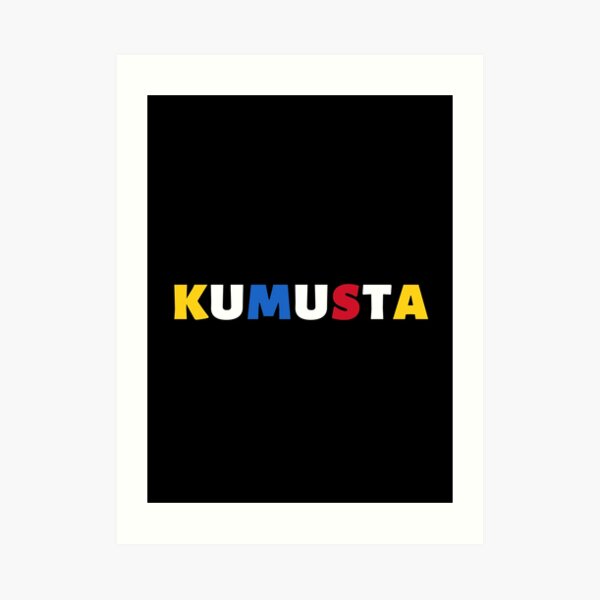 "Hi Kumusta Tagalog Filipino Greetings" Art Print for Sale by ...