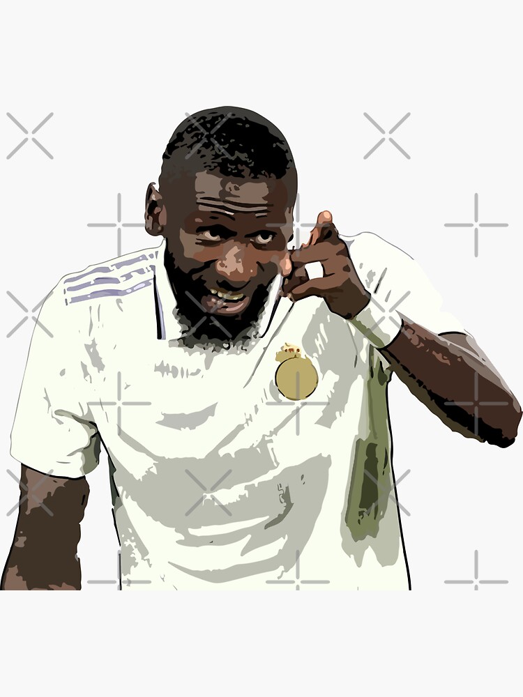"Antonio Rudiger" Sticker by raffrasta | Redbubble