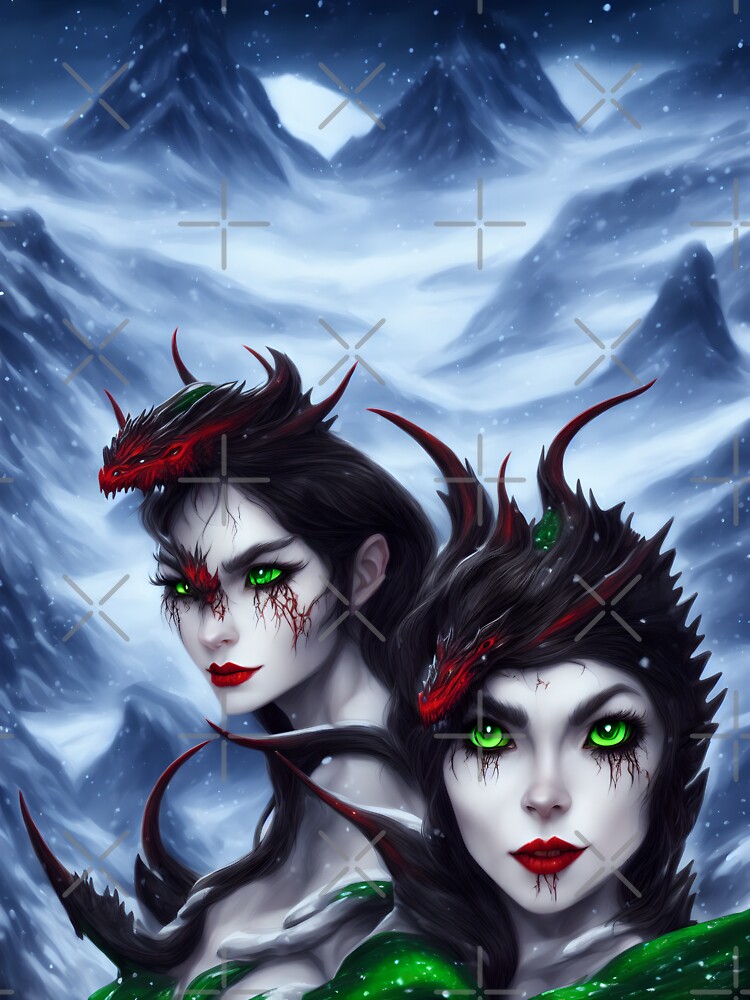 "Beautiful and enigmatic dragon-witches" Sticker for Sale by BrachiaST ...