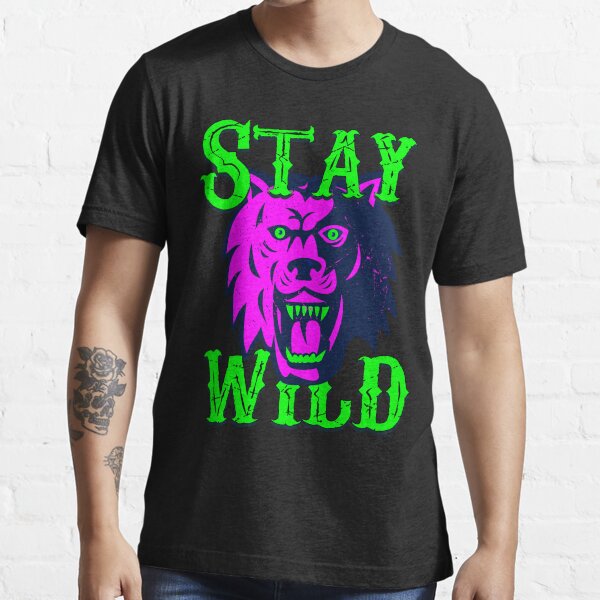 "Stay Wild Club Ben Azelart Merch - angry wolf - energetic pink color ...