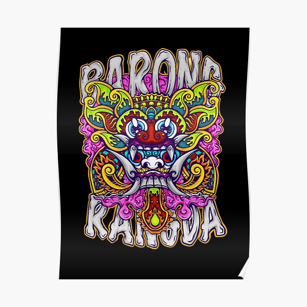 "barong x rangda" Poster for Sale by koyung500Store | Redbubble