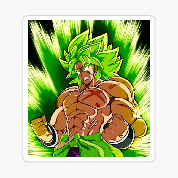 "broly" Sticker for Sale by SatourHM | Redbubble