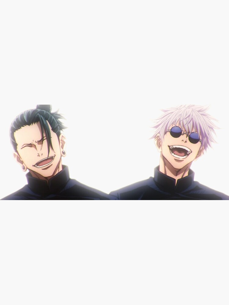 "gojo satoru suguru geto jujutsu kaisen" Sticker for Sale by Aliartiste ...