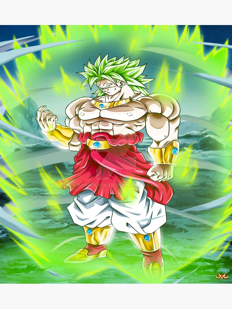 "broly" Sticker for Sale by SatourHM | Redbubble
