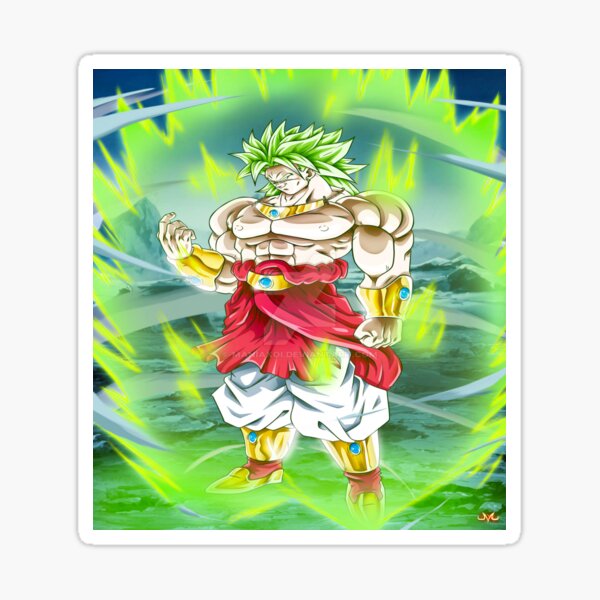 "broly" Sticker for Sale by SatourHM | Redbubble