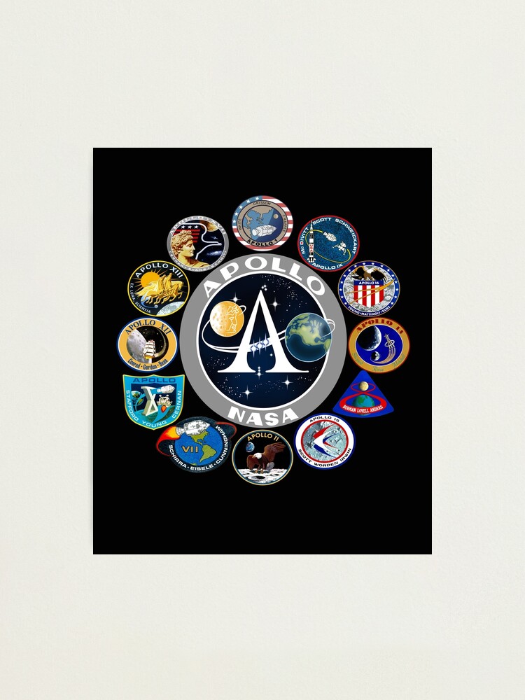 "Apollo Missions Patch Badge - NASA Program Logo" Photographic Print ...