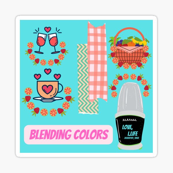 "Blending Colors " Sticker for Sale by 1iarasketches | Redbubble