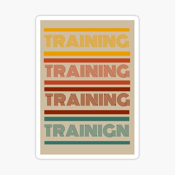 "Training" Sticker for Sale by Aleksandar2 | Redbubble