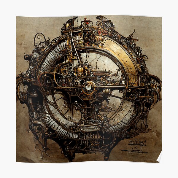 "STEAMPUNK TECHNICAL SCHEMATIC" Poster for Sale by Neo-Pictor | Redbubble