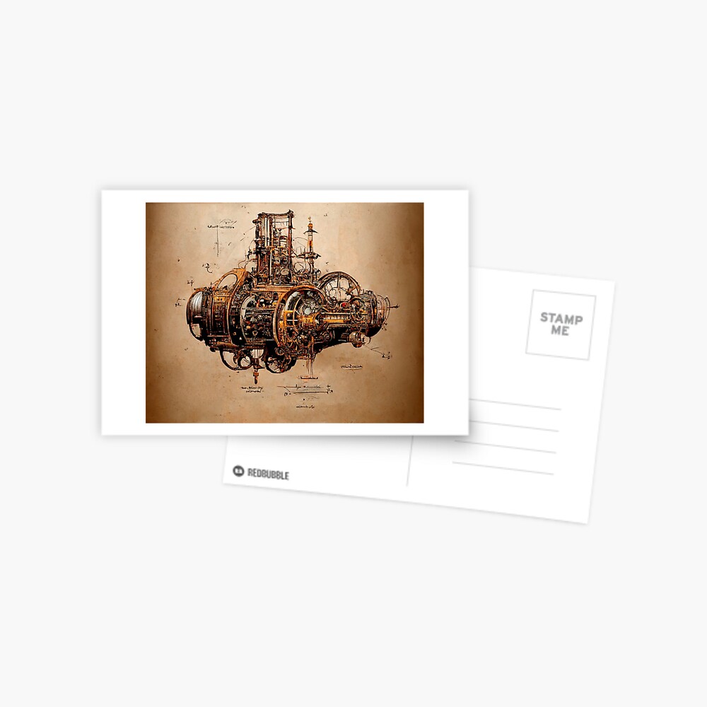 "STEAMPUNK TECHNICAL SCHEMATIC" Poster by Neo-Pictor | Redbubble