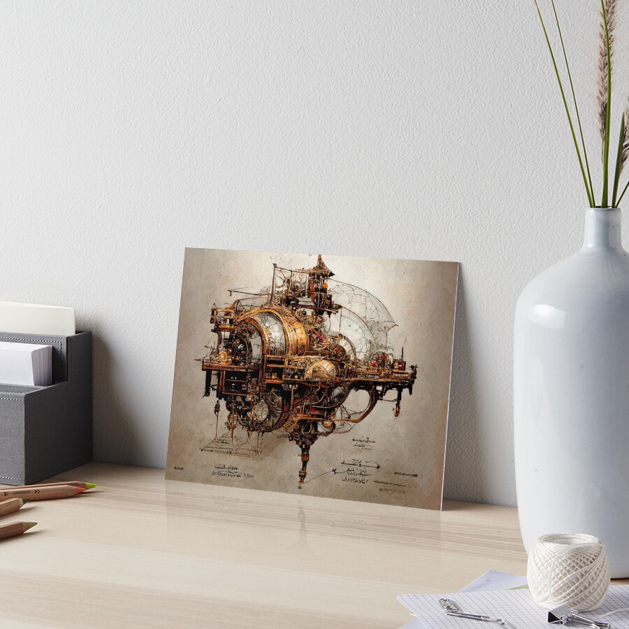"STEAMPUNK TECHNICAL SCHEMATIC" Poster by Neo-Pictor | Redbubble