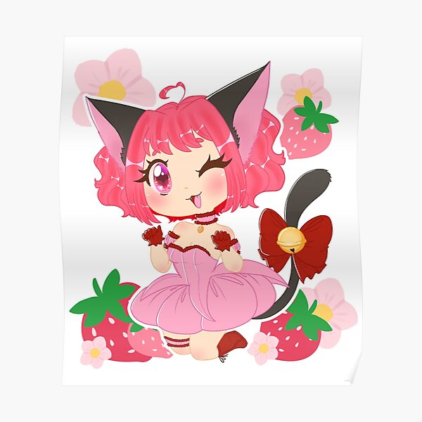 "Mew Ichigo Strawberry TMM" Poster for Sale by Azucarine | Redbubble