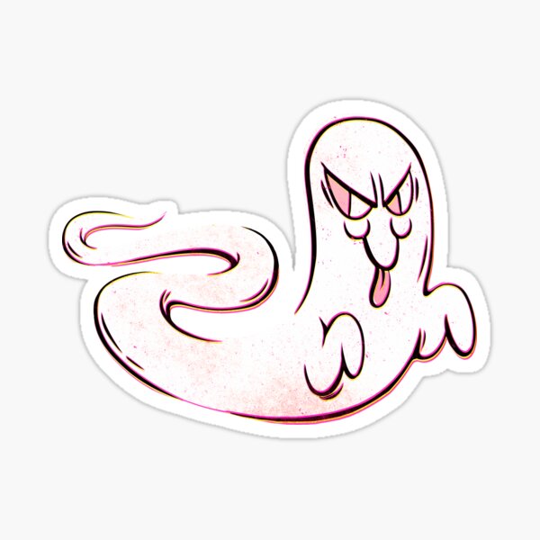 "Mischievous Spooky Ghost" Sticker for Sale by marimartinis | Redbubble