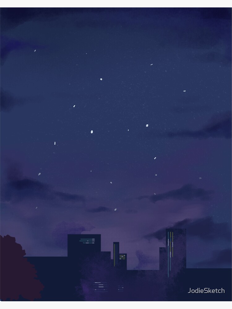 "Starry Night Sky" Sticker for Sale by JodieSketch | Redbubble