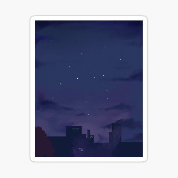 "Starry Night Sky" Sticker for Sale by JodieSketch | Redbubble