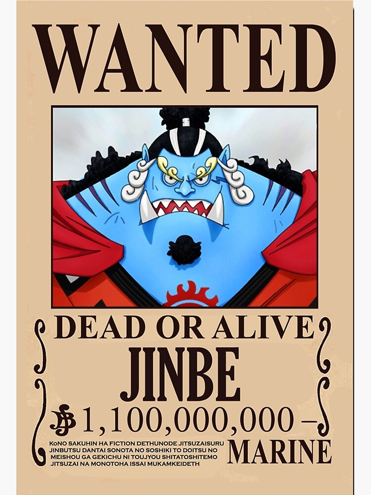 "Jinbe bounty" Poster for Sale by ZORO-DESIGN | Redbubble