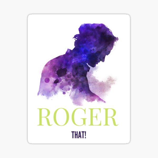 "Roger That!" Sticker for Sale by Cozy-space | Redbubble