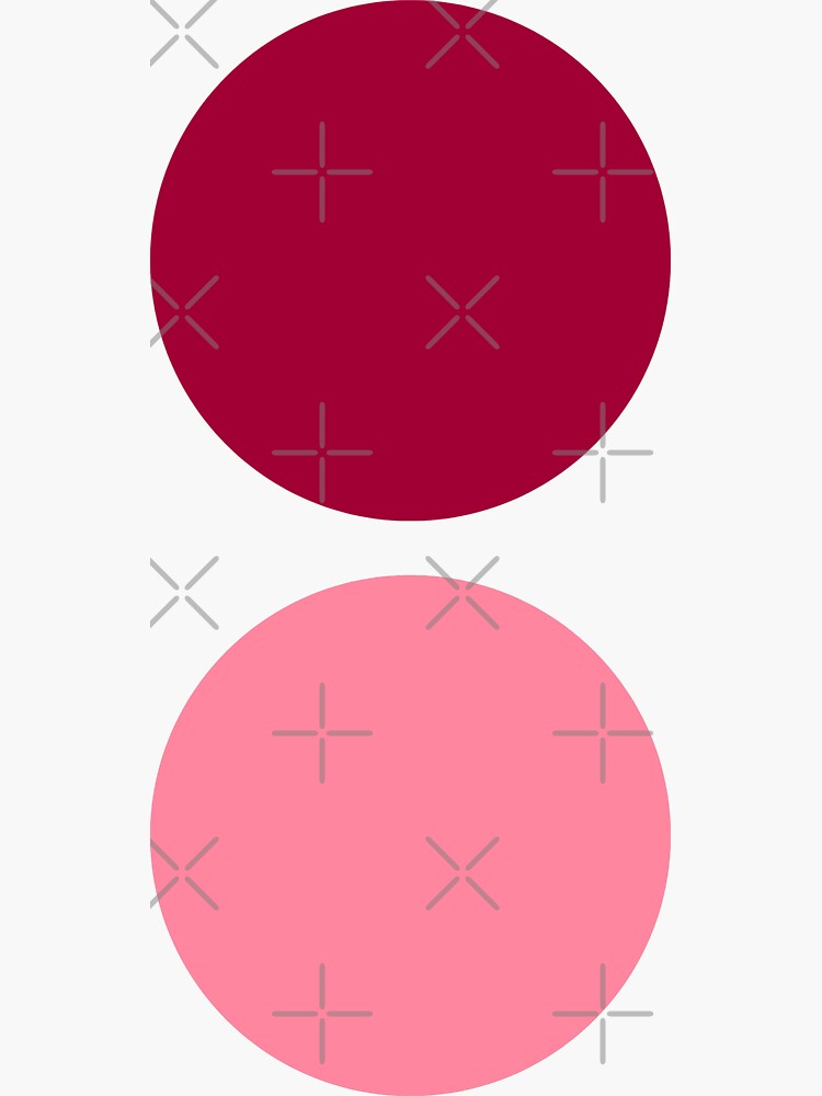 "Pink and Maroon Circle" Sticker for Sale by Esraa-Design | Redbubble
