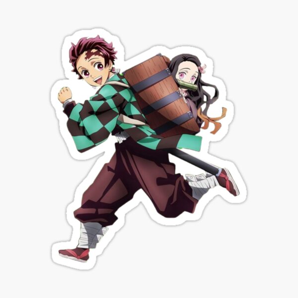 "Tanjiro and nezuko" Sticker for Sale by DaviiBiarm | Redbubble