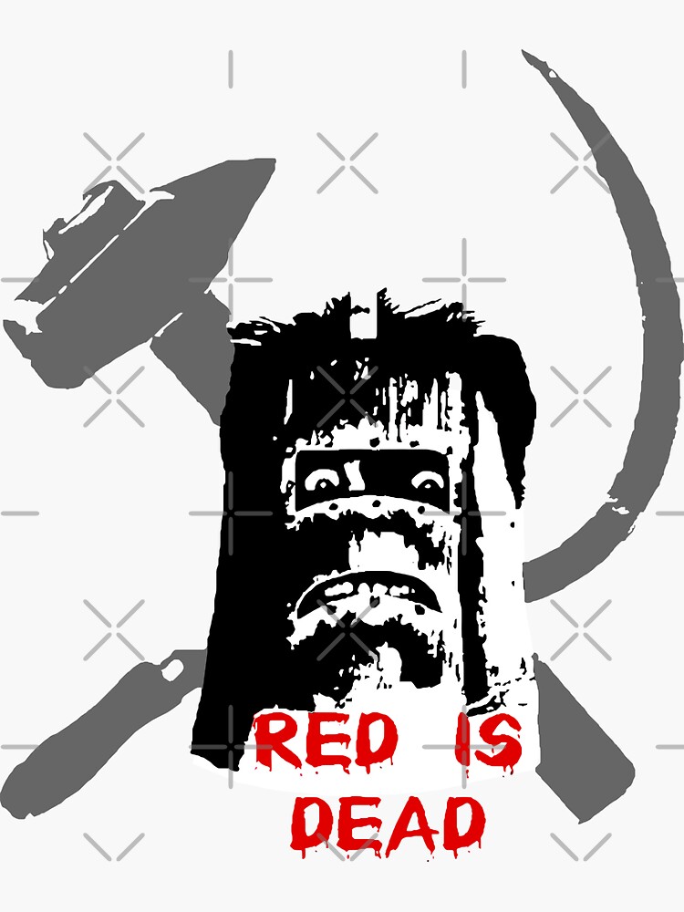 "Red is Dead" Sticker for Sale by supercroix | Redbubble