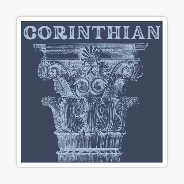 "Corinthian Capital" Sticker for Sale by CastlesClassics | Redbubble