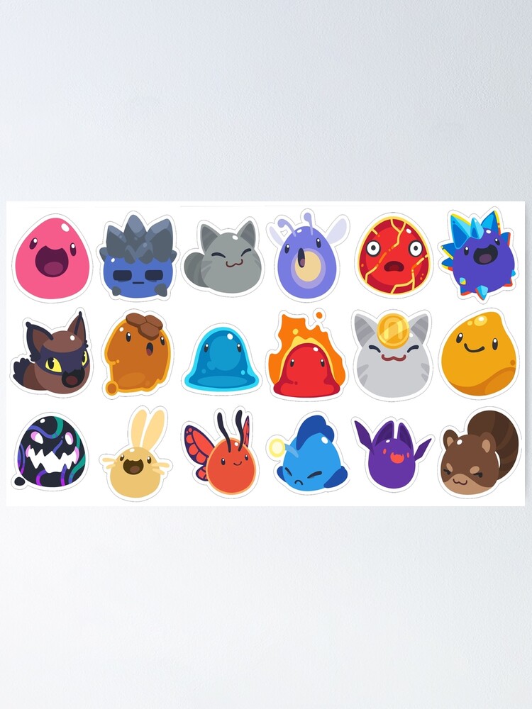 "Slime Rancher 2 Slimes" Poster for Sale by PurpleBayou | Redbubble