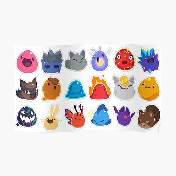 "Slime Rancher 2 Slimes" Poster for Sale by PurpleBayou | Redbubble