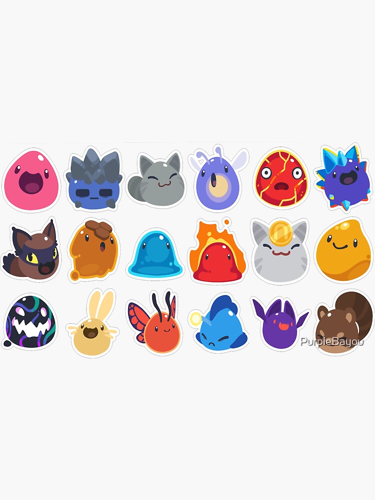 "Slime Rancher 2 Slimes" Sticker for Sale by PurpleBayou | Redbubble