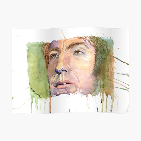 "Alan Rickman - Fan Art" Poster by elenaschnaider | Redbubble