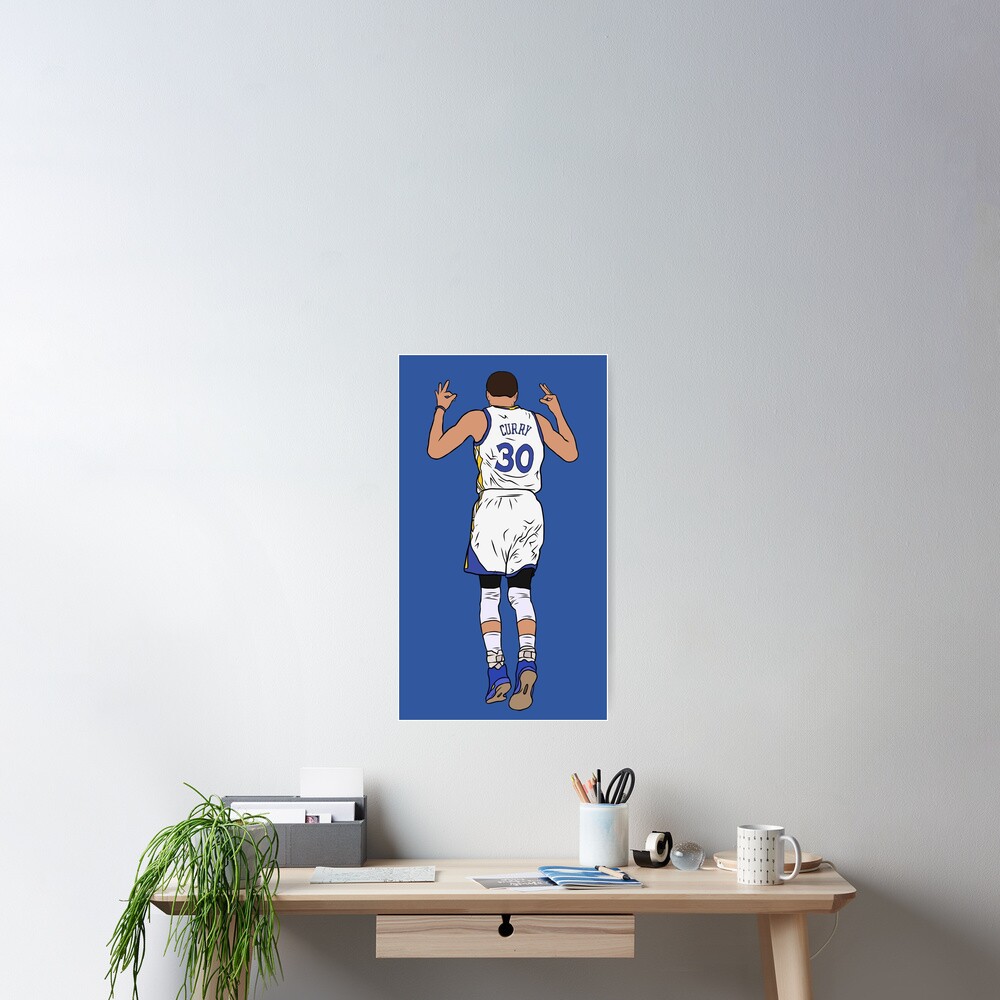 "Steph Curry 3 Point Celebration" Poster for Sale by RatTrapTees ...