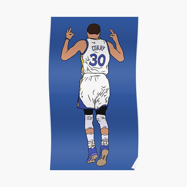 "Steph Curry 3 Point Celebration" Poster for Sale by RatTrapTees ...