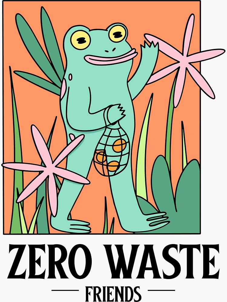 "'Zero Waste Friends' Tiffany Frog Waving. Wall paint, Art Board ...